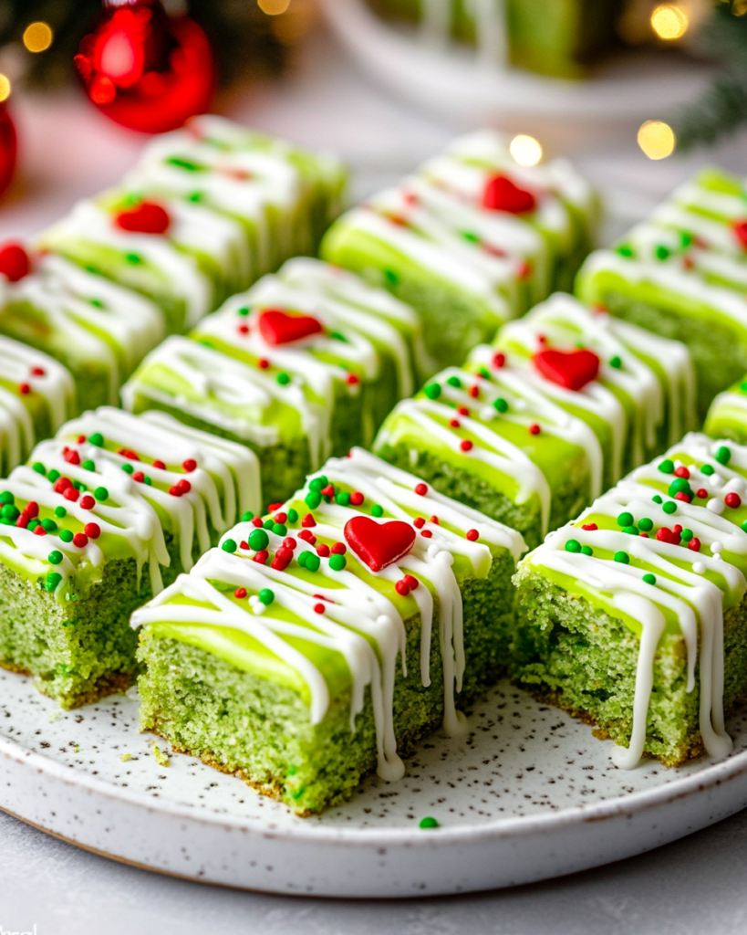 Grinch-Themed Gooey Butter Cake: A Sweet Holiday Treat - The Urban ...