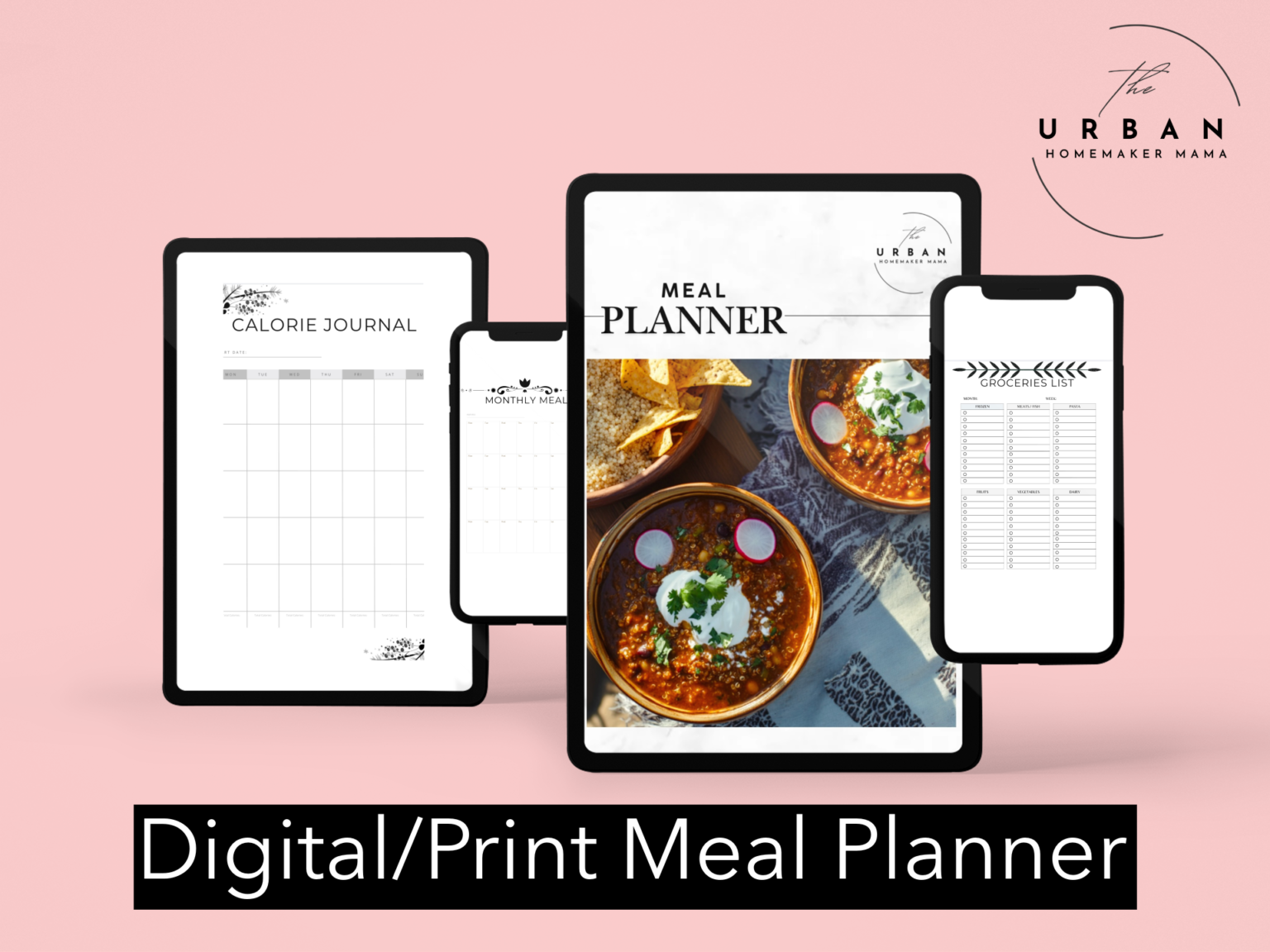 Digital/Print Meal Planner - The Urban Homemaker Mama